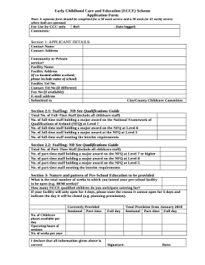 Early Childhood Care and Education (ECCE) Scheme Doc Template | pdfFiller