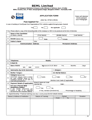 (A Category-I Miniratna Company under Ministry of defence, Govt Doc ...