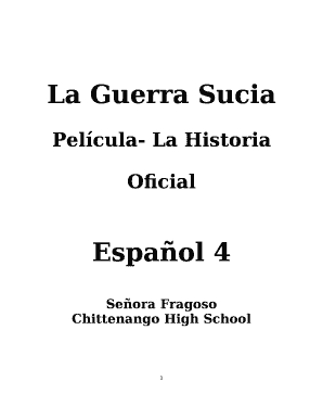 la guerra sucia book pdf Doc Template | pdfFiller