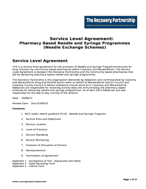 Pharmacy Based Needle and Syringe Programmes Doc Template | pdfFiller