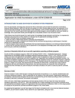 INTRODUCTION TO ANSI CERTIFICATE ACCREDITATION PROGRAM Doc Template ...