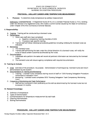 PROTOCOL:AXILLARY (UNDER ARM) TEMPERATURE MEASUREMENT Doc Template ...