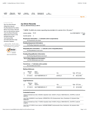 Mybmv Indiana - Fill Online, Printable, Fillable, Blank | pdfFiller