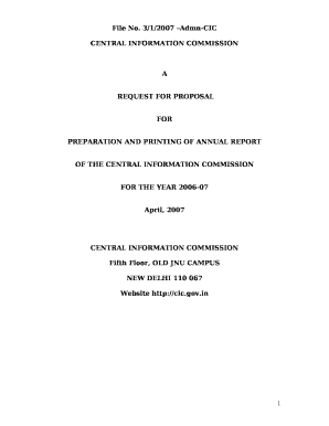 PREPARATION AND PRINTING OF ANNUAL REPORT - cic gov Doc Template ...