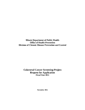 Colorectal Cancer Screening Project Doc Template | pdfFiller