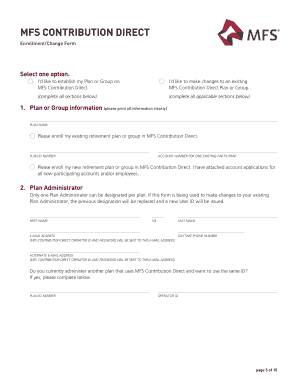 Fillable Online MFS SIMPLE IRA PLAN Fax Email Print - pdfFiller