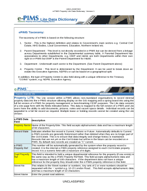 The taxonomy of e-PIMS is based on the following structure: Doc ...