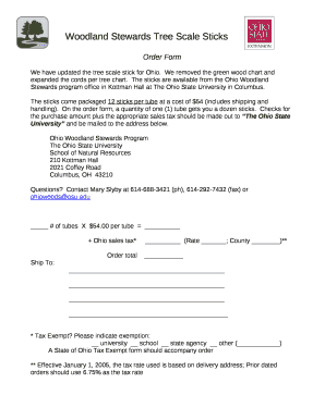 Woodland Stewards Tree Scale Sticks - woodlandstewards osu Doc Template ...