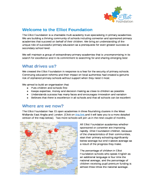 Welcome to the Elliot Foundation Doc Template | pdfFiller