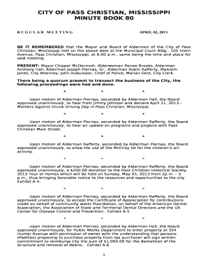 , Alderman Robin Rafferty, Malcolm Jones, City Attorney; John Dubuisson ...