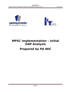 Prepared by PA WIC Doc Template | pdfFiller