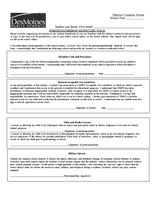 District Consent Doc Template | pdfFiller
