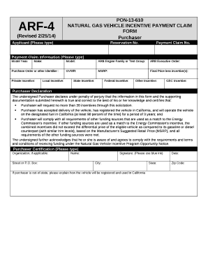 ARF-4 Doc Template | pdfFiller