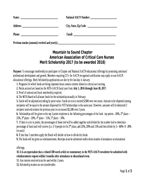 Name:National AACN Number: Doc Template | pdfFiller