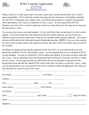 About PCRA - Priceville PCRA Doc Template | pdfFiller