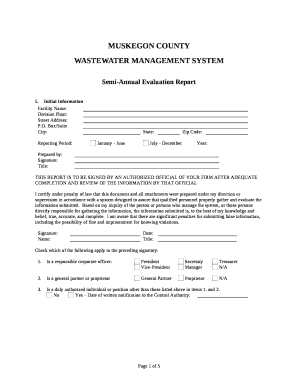 Semi-Annual Evaluation Report Doc Template | pdfFiller