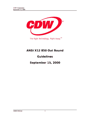 The following pages are the guidelines for implementing the ANSI X12 ...