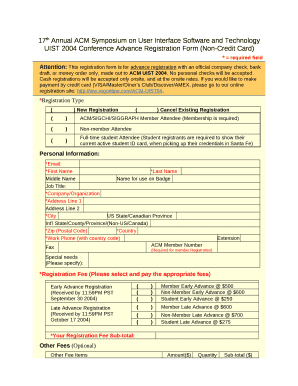 Attention: This registration is for advance registration with an ...