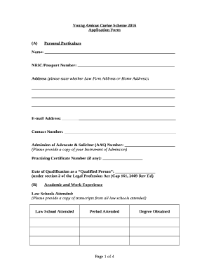 (A)Personal Particulars Doc Template | pdfFiller