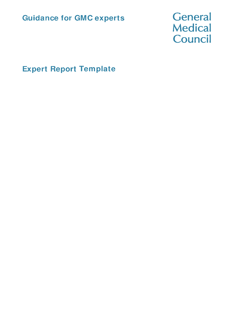 Fillable Online Expert Report Template Fax Email Print - pdfFiller