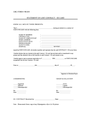 URG # 98-010 Doc Template | pdfFiller