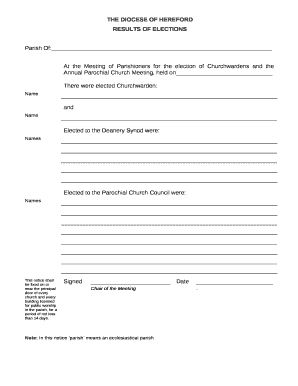 There were elected Churchwarden: - cofehereford contentfiles Doc ...