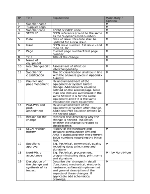 Mandatory / Optional Doc Template | pdfFiller