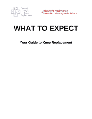 Your Guide to Knee Replacement Doc Template | pdfFiller