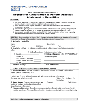 NASSCO Environmental Request #3: Doc Template | pdfFiller