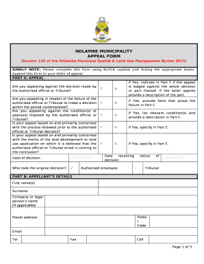 ndlambe municipality Doc Template | pdfFiller