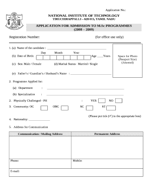 Sc PROGRAMMES template Doc Template | pdfFiller