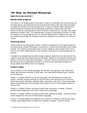 Mr Skip by Michael Morpurgo - connect collins co Doc Template | pdfFiller