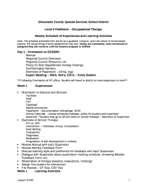 Level II Fieldwork Occupational Therapy - intraweb stockton Doc ...