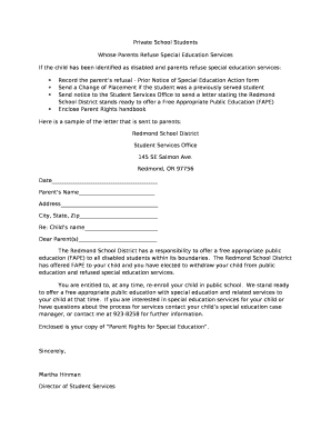 Private School Students Doc Template | pdfFiller