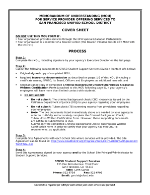 This Memorandum of Understanding (MOU or Agreement) is dated for ...