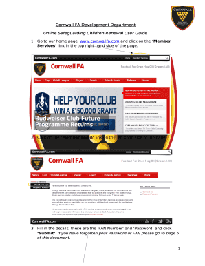 Safeguarding Children and Vulnerable Adults CornwallFA Doc Template ...