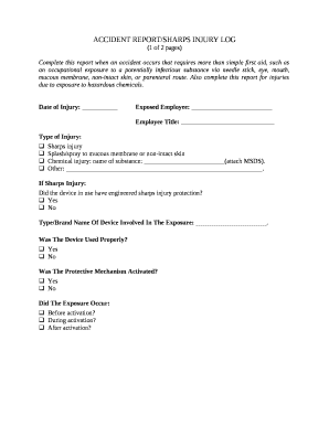 Accident Report Template Word | pdfFiller