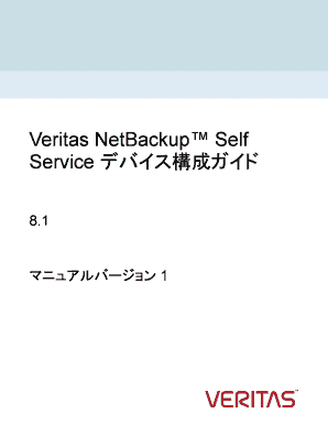 Fillable Online Veritas NetBackup Self Fax Email Print - pdfFiller