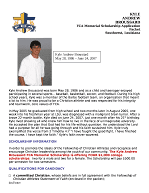 KYLE ANDREW BROUSSARD Doc Template | pdfFiller