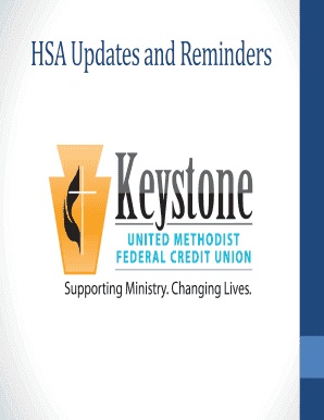 Fillable Online HSA Updates and Reminders Fax Email Print - pdfFiller