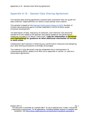 16 Sample Data Sharing Agreement Doc Template | pdfFiller