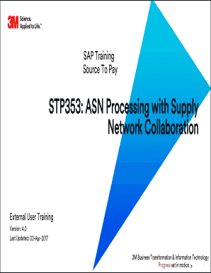 Fillable Online STP353: ASN Processing with Supply Fax Email Print ...