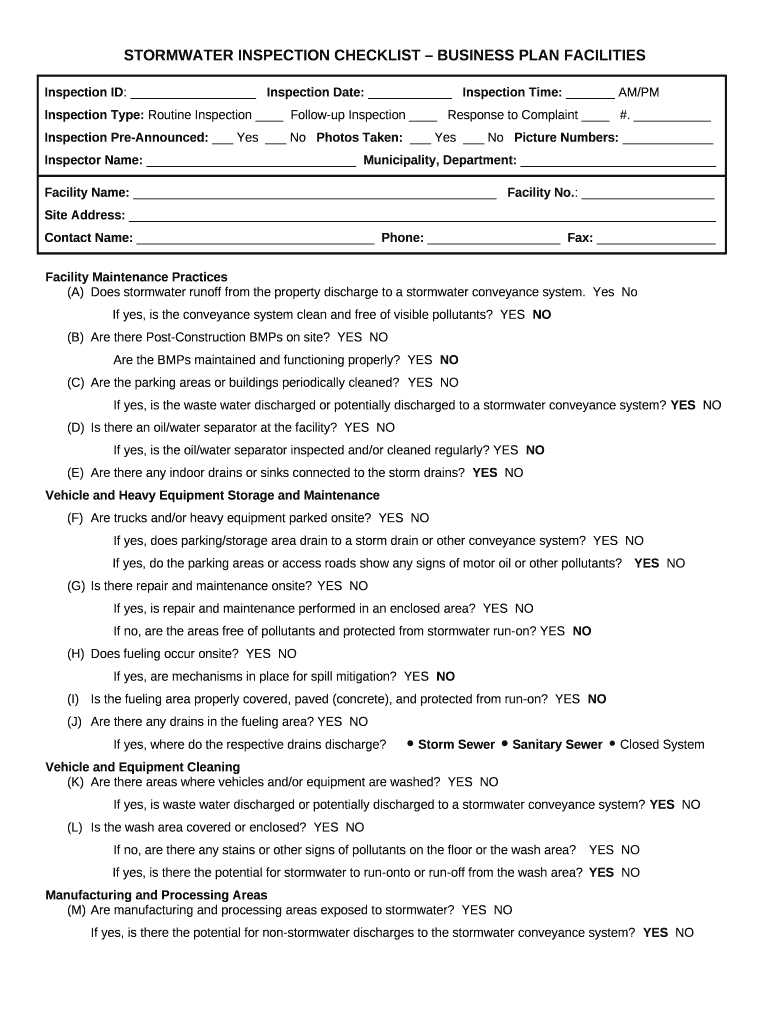 Inspection ID: Inspection Date: Inspection Time: AM/PM Doc Template ...