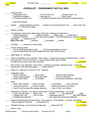 Checklist Folder: Doc Template | pdfFiller