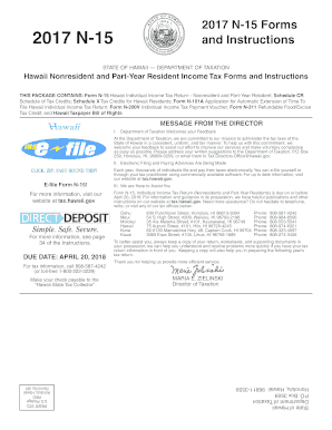 Fillable Online 2017 N-15 Forms Fax Email Print - pdfFiller