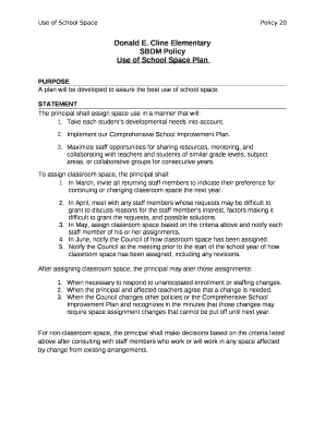 Cline Elementary Doc Template | pdfFiller
