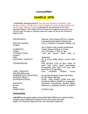 Contract/RWA Doc Template | pdfFiller