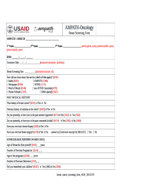 AMPATH / AMRS ID Doc Template | pdfFiller