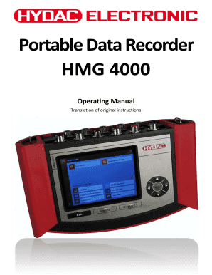 Fillable Online Portable Data Recorder Fax Email Print - pdfFiller