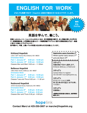 Fillable Online ENGLISH FOR WORK Fax Email Print - pdfFiller